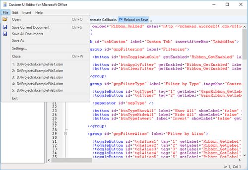 Office RibbonX Editor